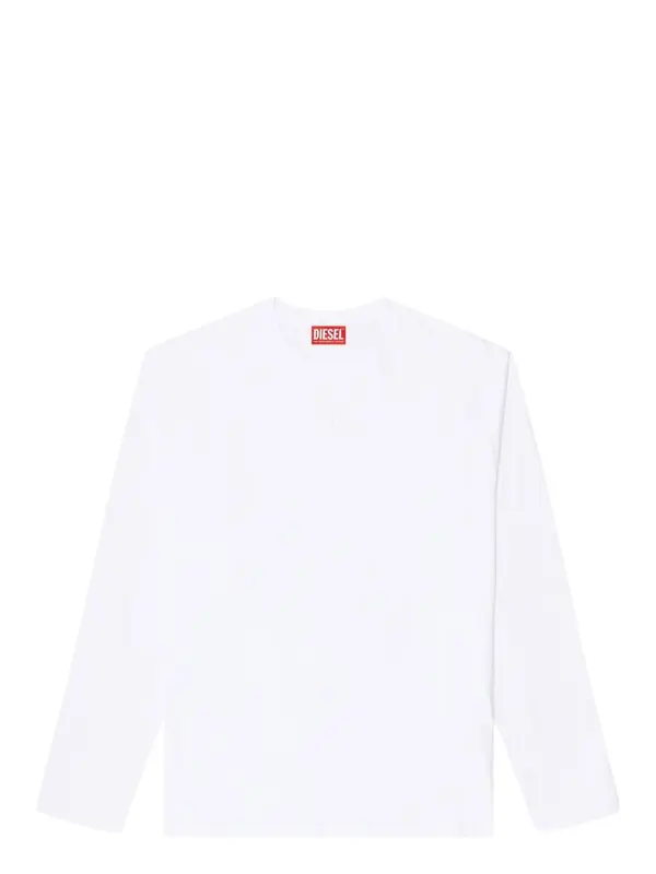 DIESEL® T-kristian Raglan Long-sleeve T-shirt - White