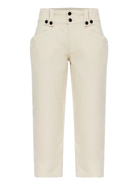Isabel Marant Étoile Berna Cropped Trousers - Cream