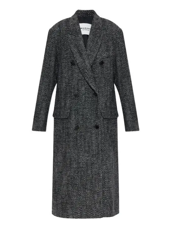 Isabel Marant Étoile Long-sleeved Double-breasted Coat - Grey