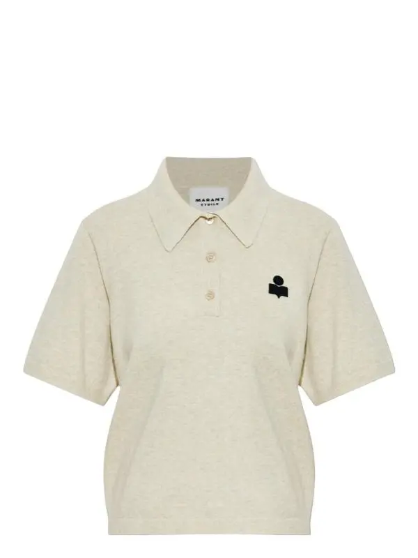 Isabel Marant Étoile Short-sleeved Polo Shirt - Grey