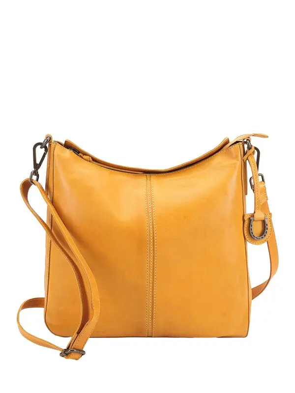 LLOYD BAKER Phoebe Washed Leather Hobo Bag - Yellow