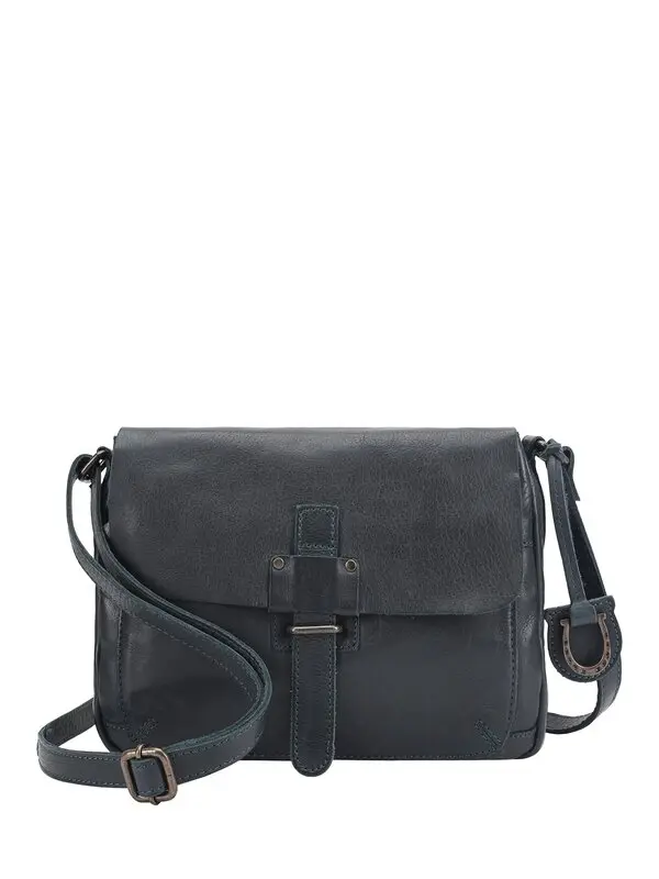 LLOYD BAKER Georgia Washed Leather Messenger Bag - Green
