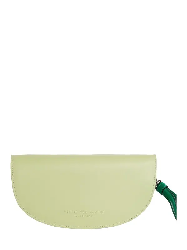 HESTER VAN EEGHEN Mezza Luna Clutch - Green