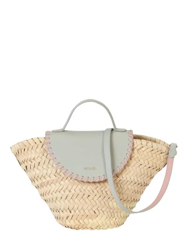 SAONARA BRAND Saonara Coquette Jade Peony Bag - Blue
