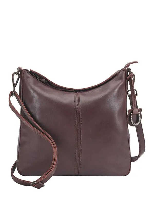 LLOYD BAKER Phoebe Washed Leather Hobo Bag - Purple