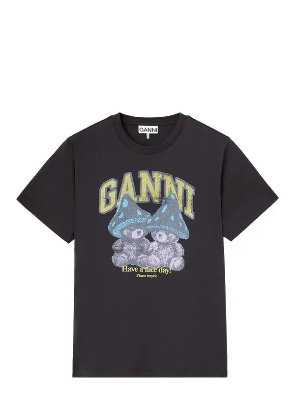 GANNI Graphic T-shirt - Mixed