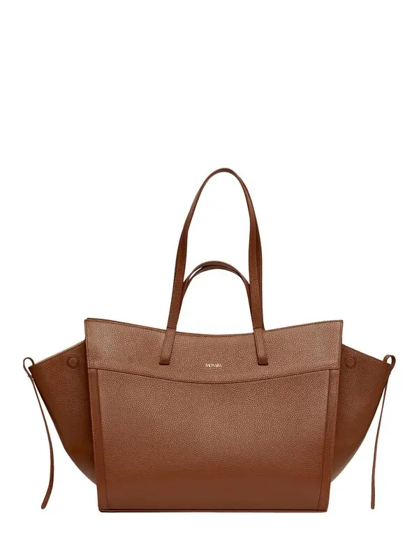 SAONARA BRAND Saonara Chestnut Leather Tote Bag - Brown