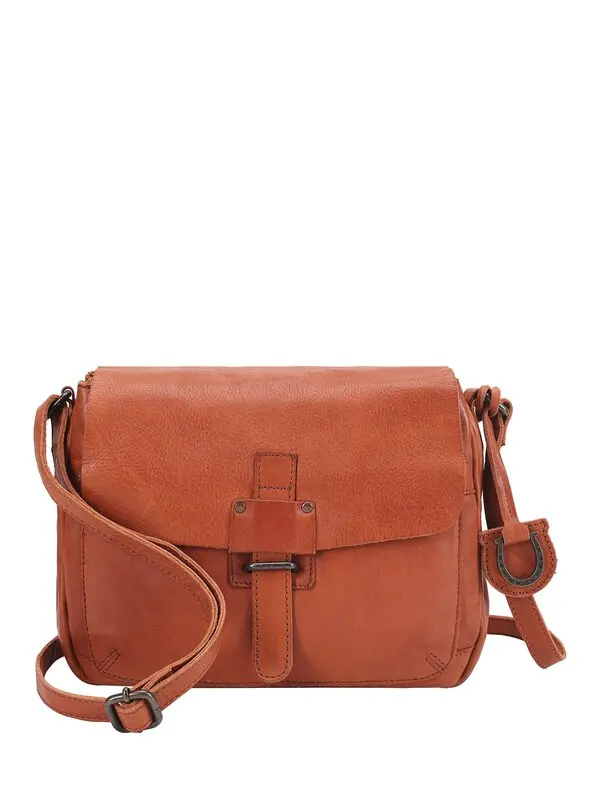 LLOYD BAKER Georgia Washed Leather Crossbody Bag - Brown
