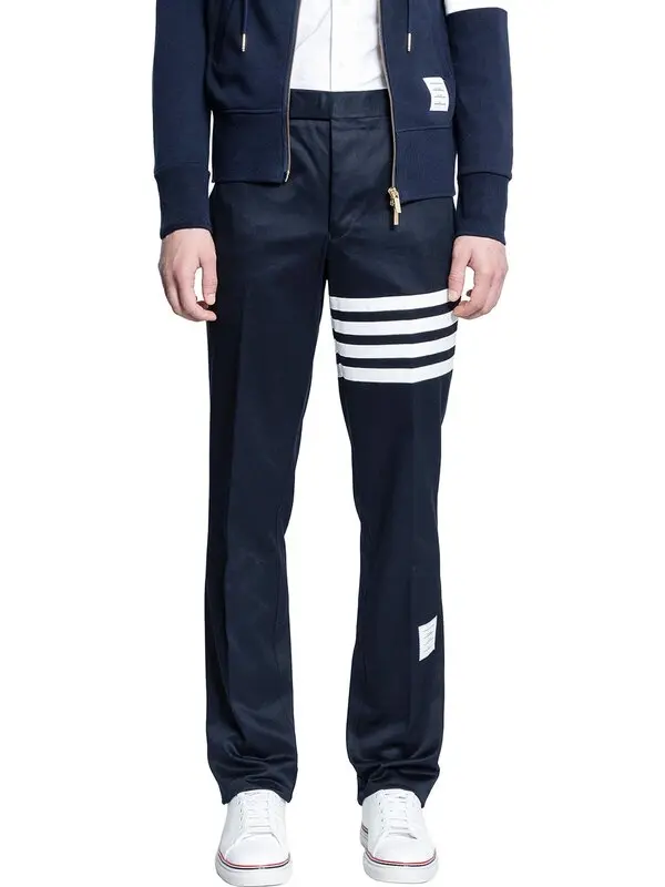 Thom Browne 4 Bar Unconstructed Chino Trousers - Black