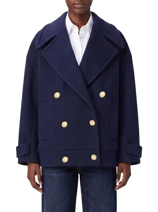 Balmain Double-breasted Jacket - Marine