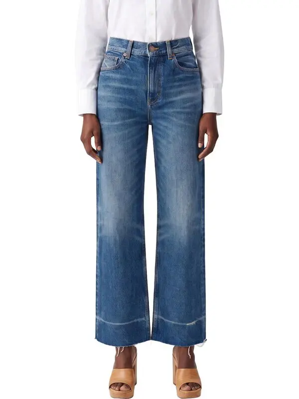 Chloé Wide Leg Jeans - Cobalt
