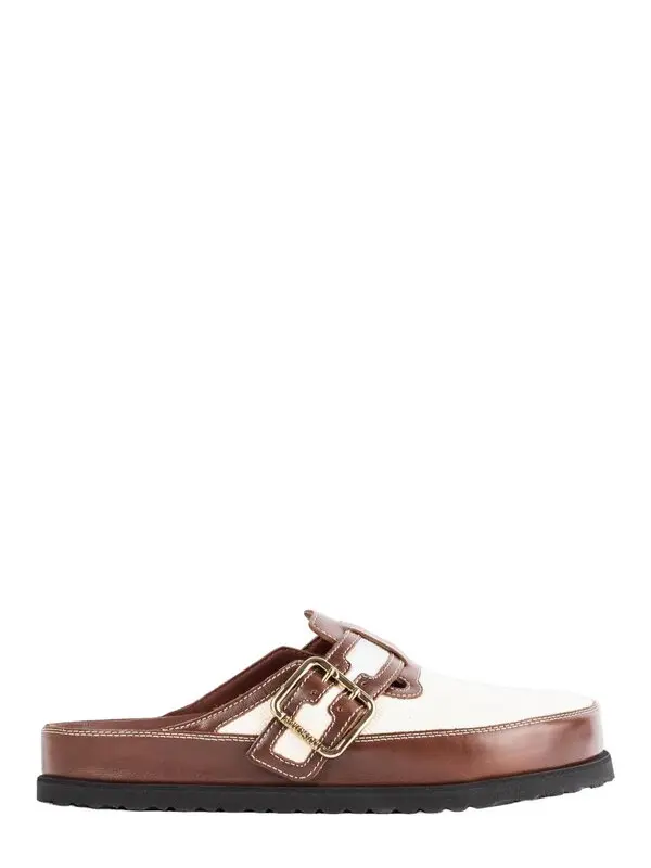 BIRKENSTOCK Boston Mules With Adjustable Strap - Brown