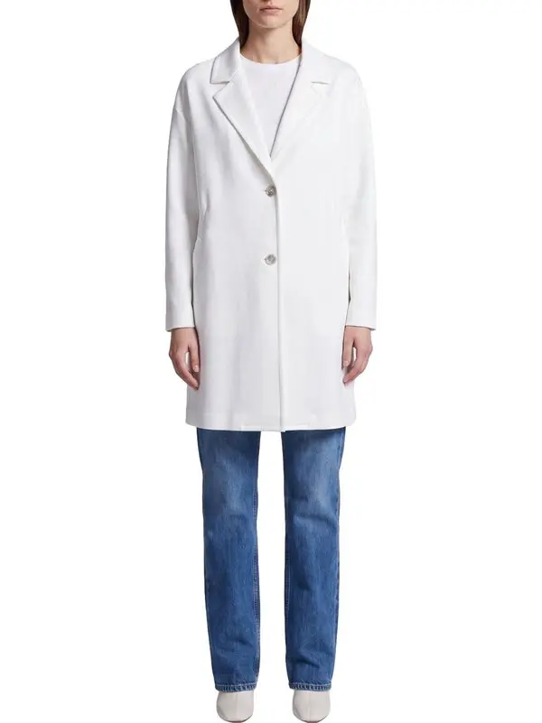Herno Knee-length Single-breasted Coat - White
