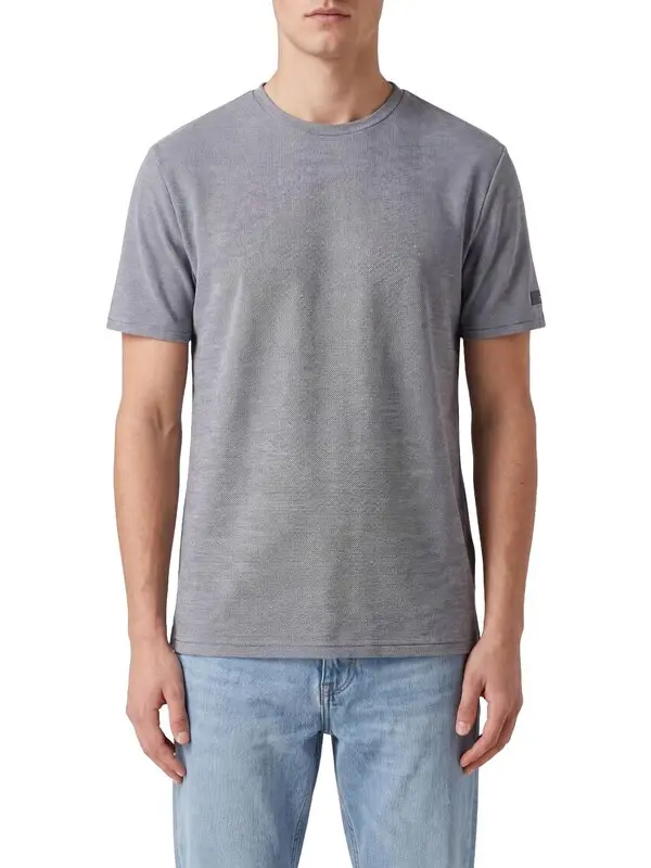 RRD Short-sleeved Crewneck T-shirt In Technical Fabric With Contrast Logo - White