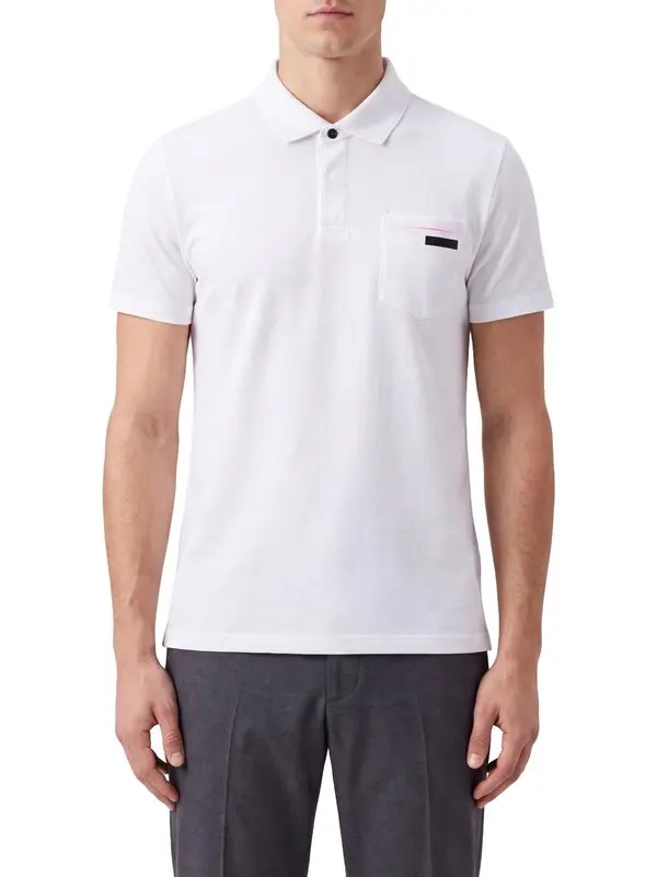 RRD Long-sleeved Stretch-cotton Polo Shirt With Classic Collar - White