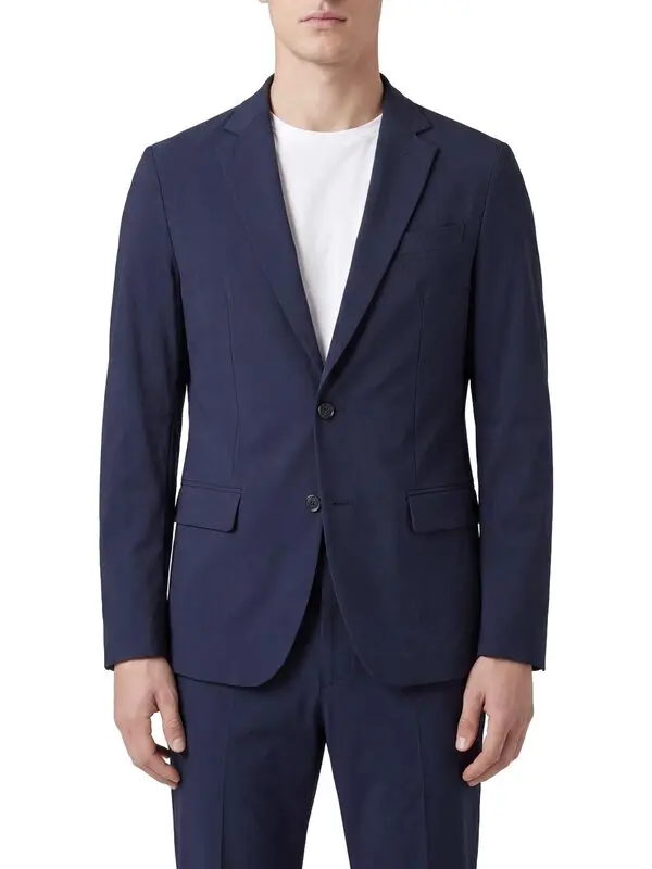 RRD Singlebreasted Blazer In Crease-resistant Surflex® Technical Fabric - Blue