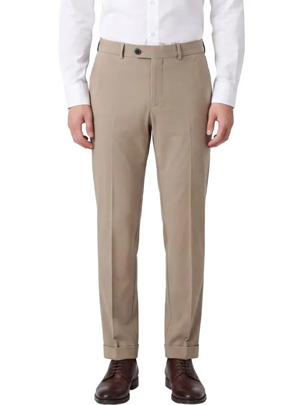 RRD Slim-fit Chino Trousers In Surflex® Technical Fabric - Brown