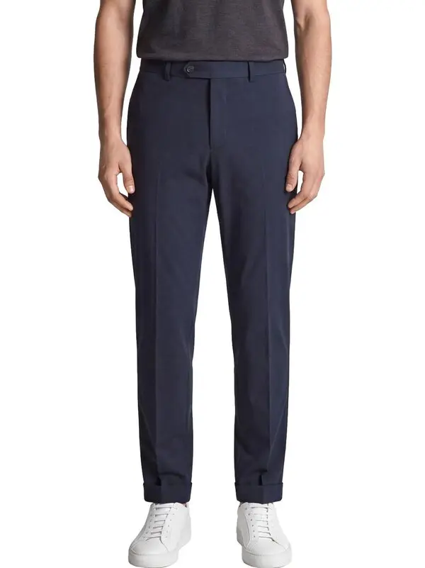 RRD Slim Fit Wool Blend Chino Trousers - Blue