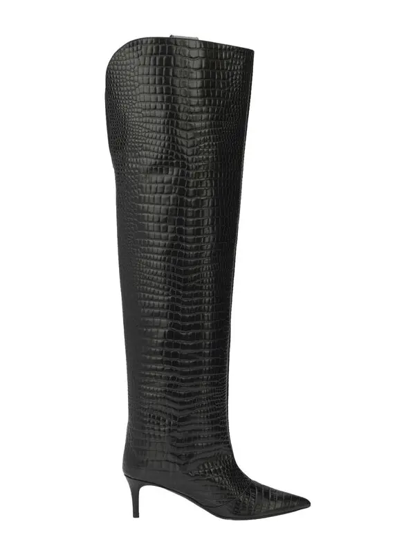 Philipp Plein Knee High Boots - Black