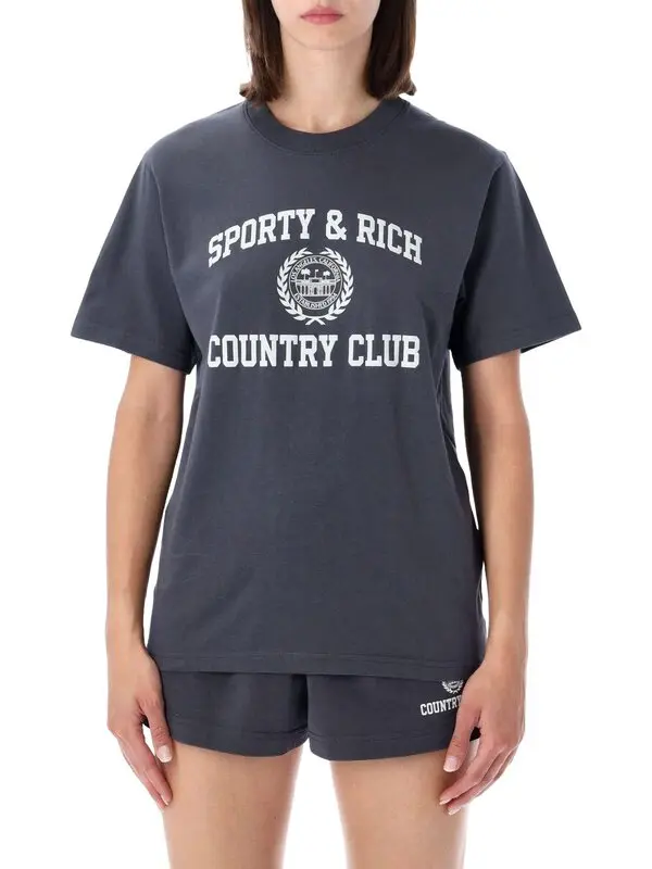 SPORTY & RICH T-shirt - Charcoal