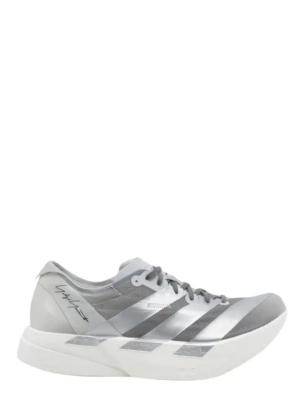 Y3 Technical Fabric Lace-up Sneakers With Extralight Rubber Sole - White