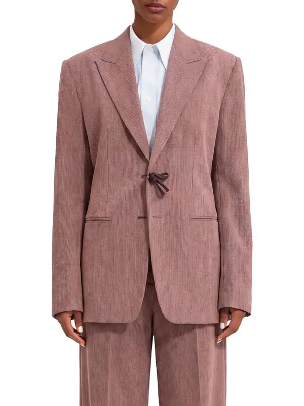 Bottega Veneta Tie Detailed Blazer - Pink