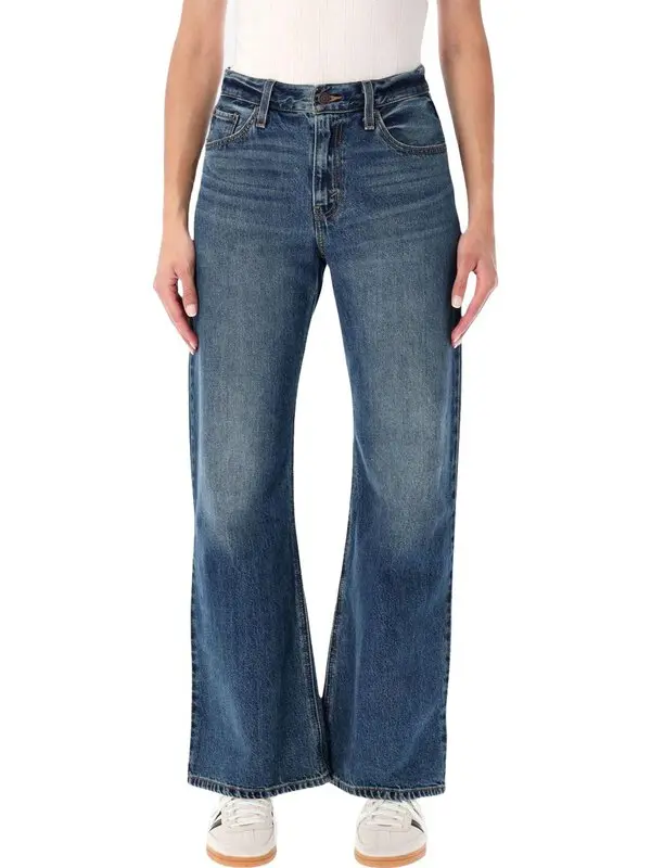LEVI'S Mid-rise Straight Tapered Stretch Denim Jeans - Blue