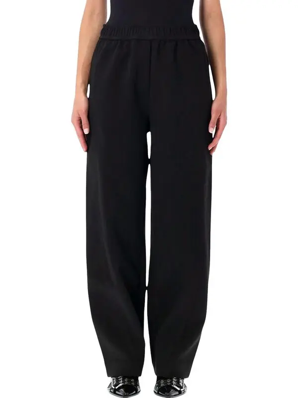 GANNI Wide Leg Trousers - Black