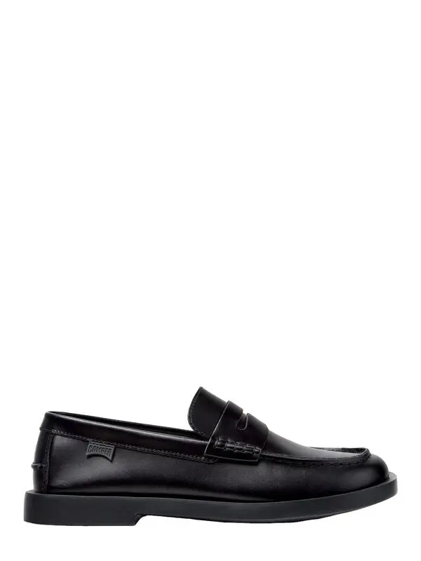 Camper Don Penny Loafers In Smooth Calfskin With Xl Extralight® Sole - Black