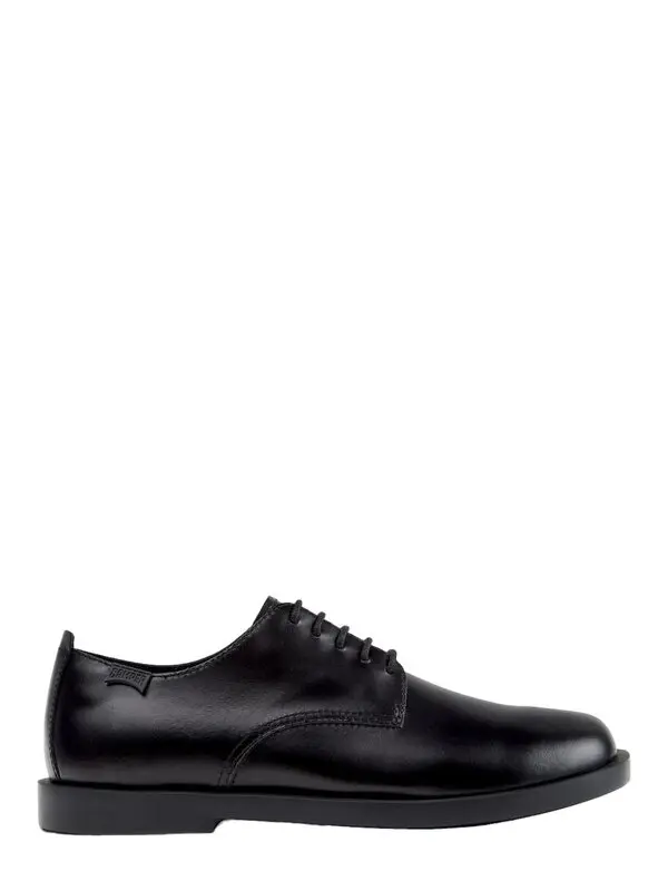 Camper Don Derby Shoes In Smooth Calfskin With Xl Extralight® Sole - Black