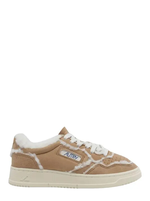 AUTRY Medalist Low Top Suede Sneakers - Brown