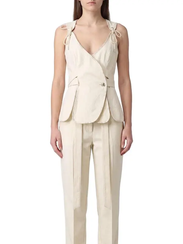 VIVIENNE WESTWOOD Asymmetrical Wrap Shirt - Cream