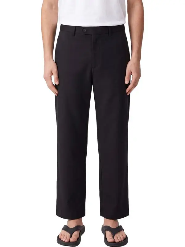 Comme Des Garçons Wide-leg Wool Chino Trousers - Black