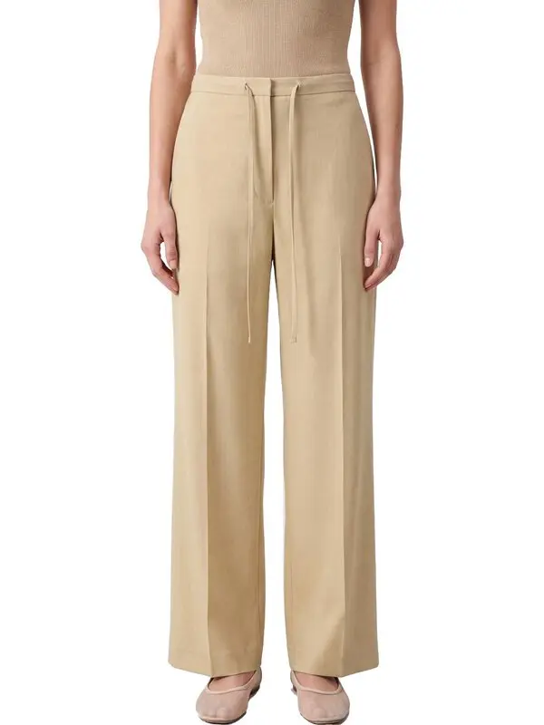 RÓHE Tailored Wide Leg Pants - Beige