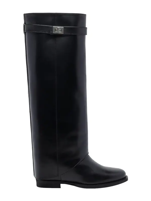 VIA ROMA 15 Flat Ankle Boots - Black