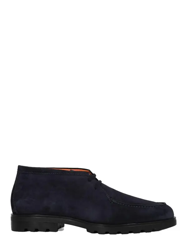 Santoni Suede Desert Boots - Blue