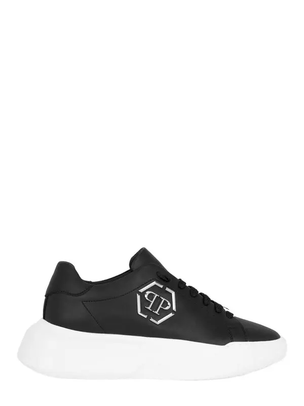 Philipp Plein Logo Embellished Sneakers - Black