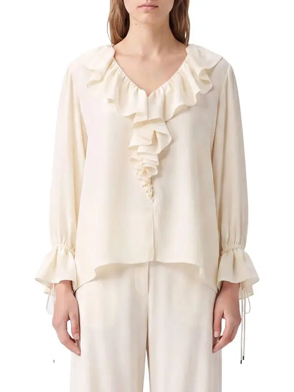 Chloé Ruffled Shirt - Milk