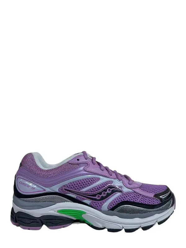 Saucony Progrid Omni Technical Mesh Lace-up Sneakers - Smoke Grey