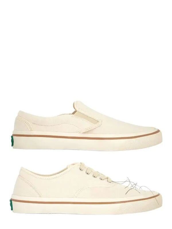 SPRINGA | UNIQUE VULCANIZED SNEAKERS ITALIAN HANDMADE Handmade Italian Vulcanized Sneakers With Asymmetric Design - White