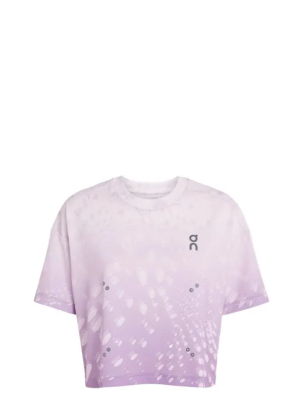 On Performance Volt Cropped T-shirt - Purple