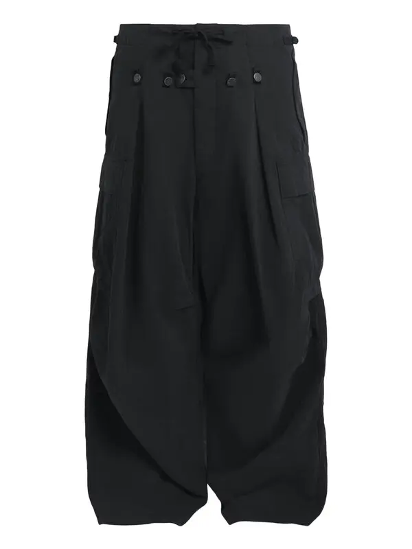 Kapital Ripstop Jumbo Cargo Trousers - Black
