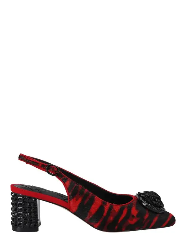 Kurt Geiger Chelsea Slingback Block Heels - Red