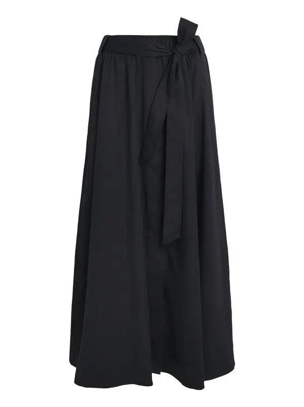 ME+EM Belted Maxi Skirt - Black