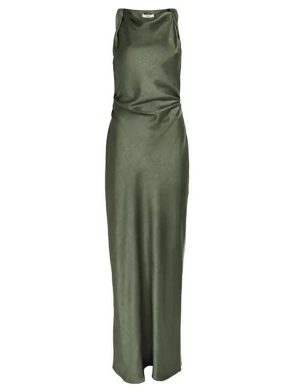 Vince Cowl Neck Maxi Dress - Green