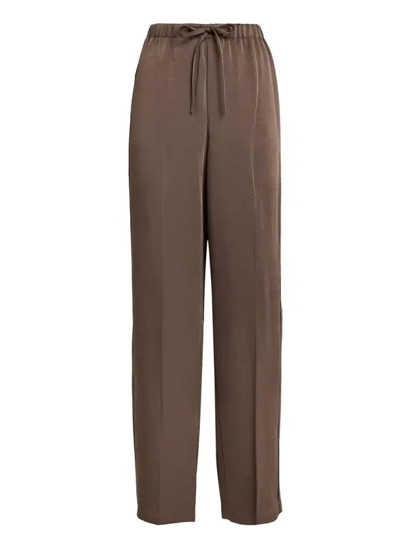 Vince Crepe High-waist Trousers - Beige