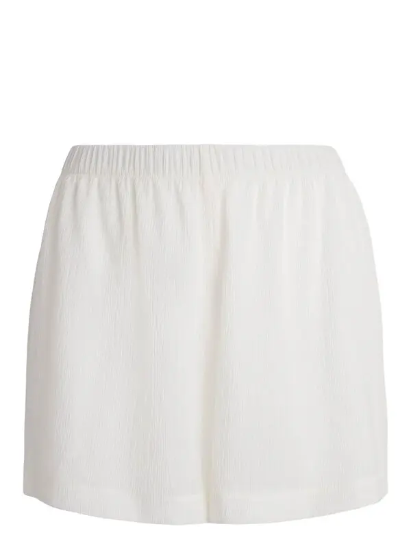 AWAY THAT DAY Maldives Textured Gauze Shorts - Ivory