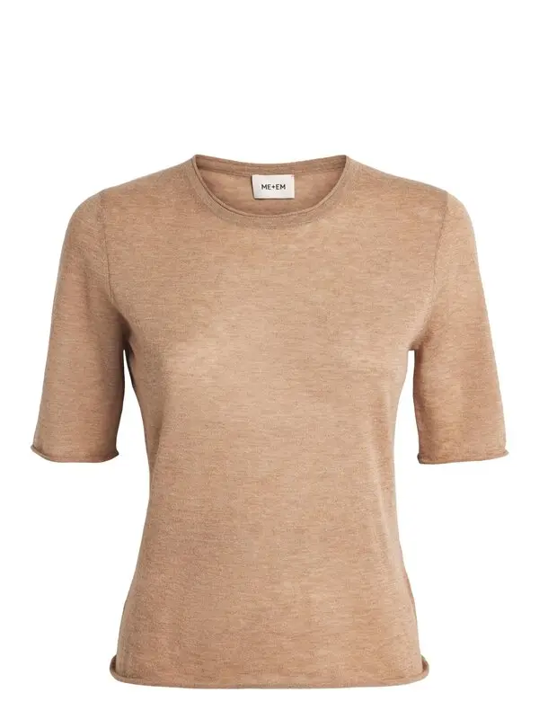 ME+EM Cashmere T-shirt - Brown