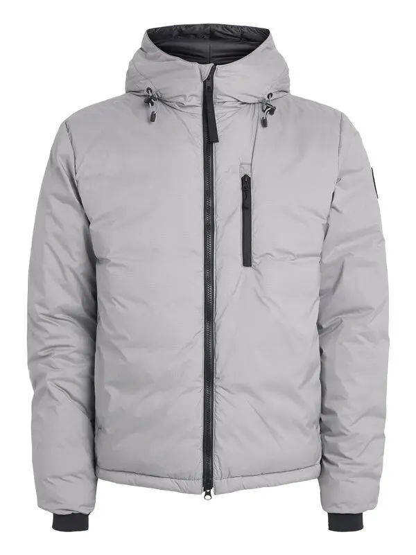 Canada Goose Lodge Hooded Down Jacket - Grey