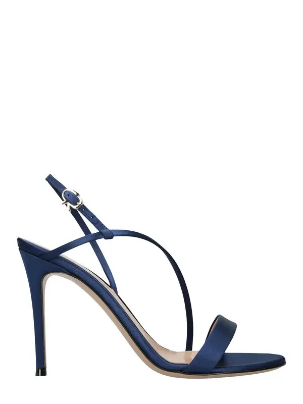 GIANVITO ROSSI Manhattan Stiletto Heeled Sandals - Blue